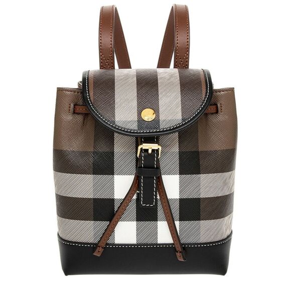 Burberry | Bags | Burberry Canvas Leather Micro Backpack | Poshmark